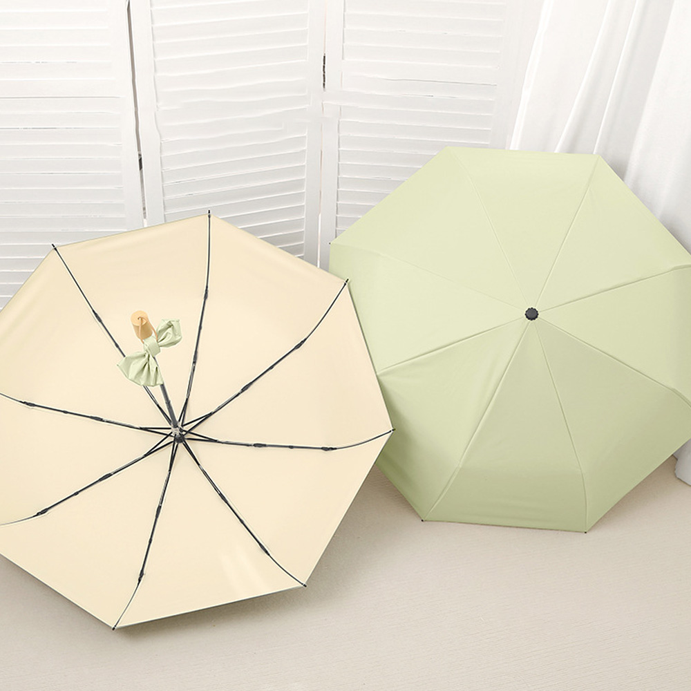 POOM | UV차단 멜로우 투톤 3단 자동우산