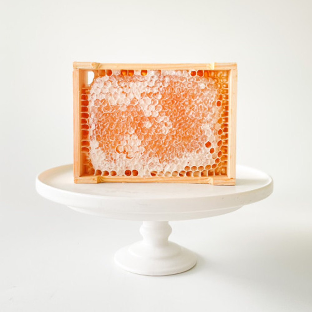 POOM | 100% 천연 밀랍 벌집 꿀 보자기 포장 선물 세트