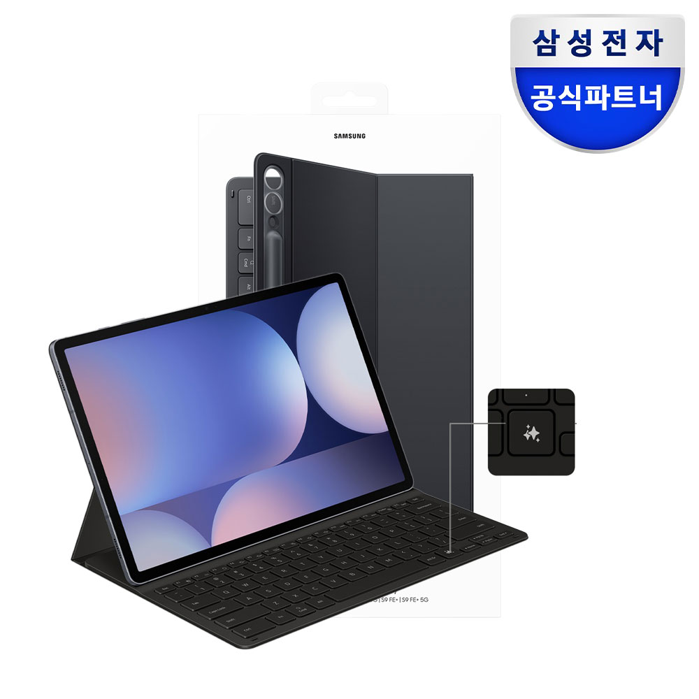 POOM | 정품 갤럭시탭 S10+ S9+ AI 슬림 키보드 북커버 EF-DX820