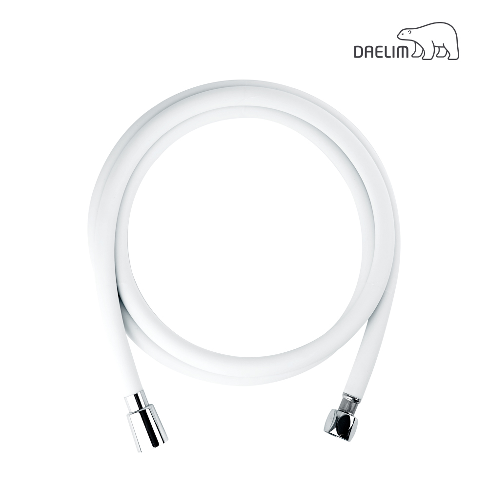 POOM | 대림바스 실리콘 잔수배출 프리미엄 샤워줄2M 화이트