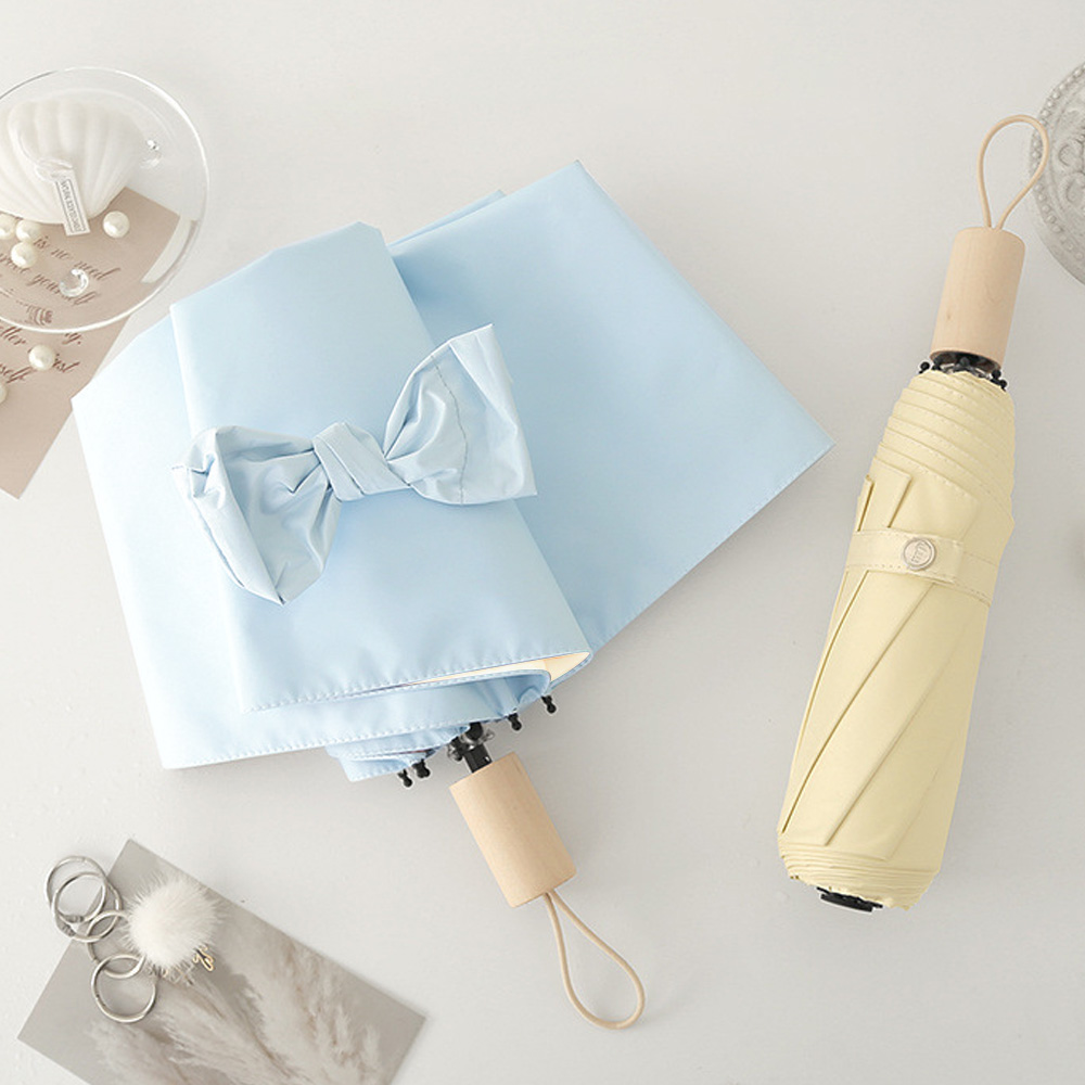 POOM | UV차단 멜로우 투톤 3단 자동우산