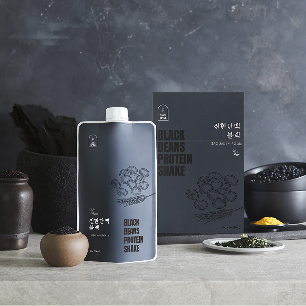 POOM | 진한단백 블랙 쉐이크 파우치 40g x 5ea (200g)
