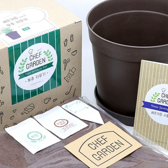 POOM | 텃밭 화분 셰프가든 키우기 세트 🌱 (9 types)