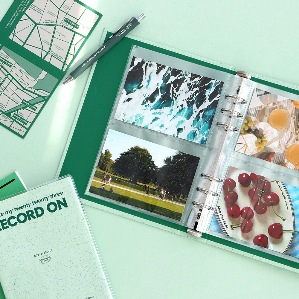 POOM | 레코드온 6공 바인더 A5 앨범속지 포카 네컷앨범