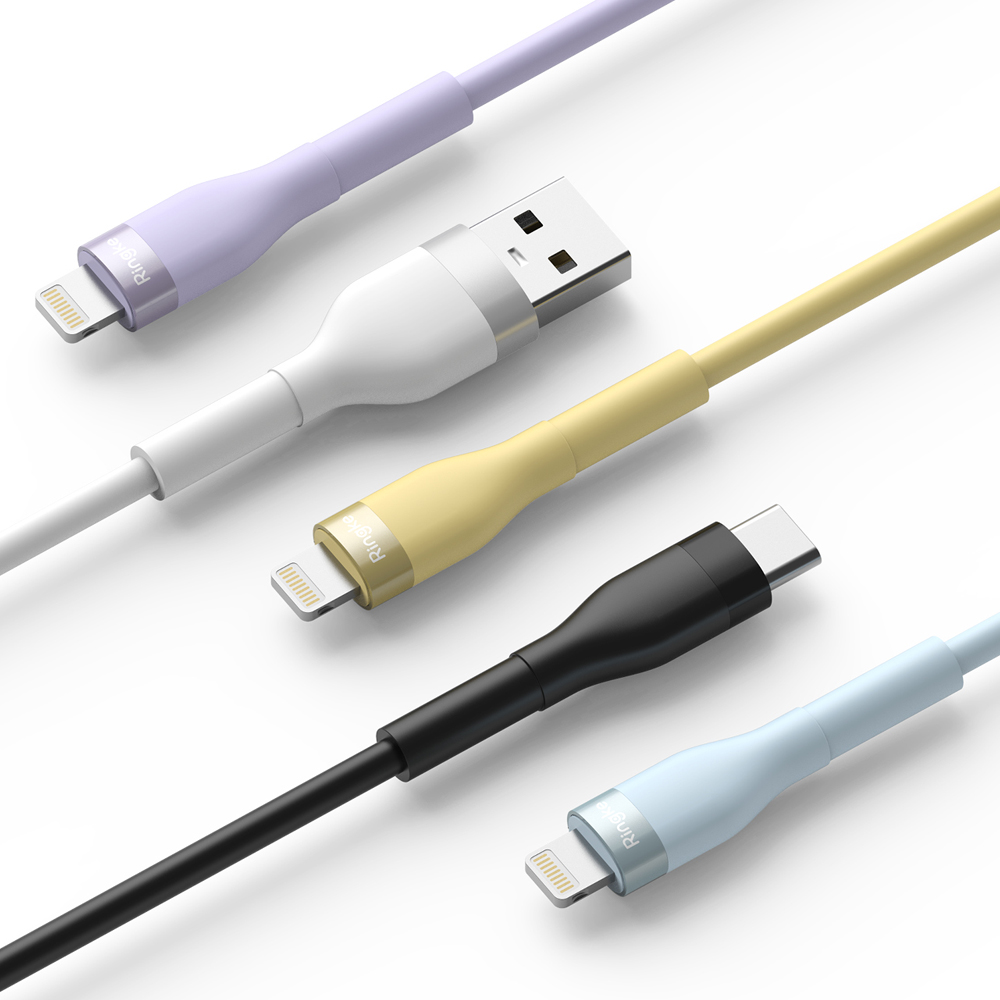 POOM | 링케 2m C to 라이트닝 8핀 초고속충전 파스텔 케이블