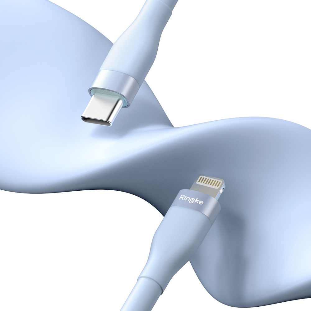 POOM | 링케 2m USB-A to 라이트닝 초고속충전 파스텔 케이블