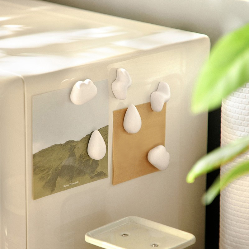 POOM | 냉장고자석 화이트 마그네틱 6P세트