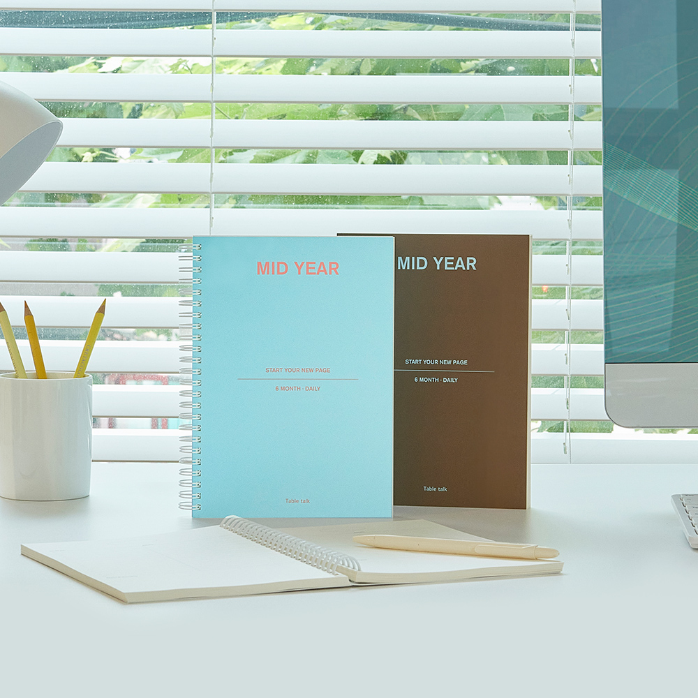 POOM | (만년형 6개월) 미드이어 데일리 플래너 A5_다이어리