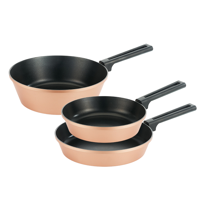 POOM | 베르겐 IH 골드엣지 팬 3종 D세트 (24팬+28팬+28웍)