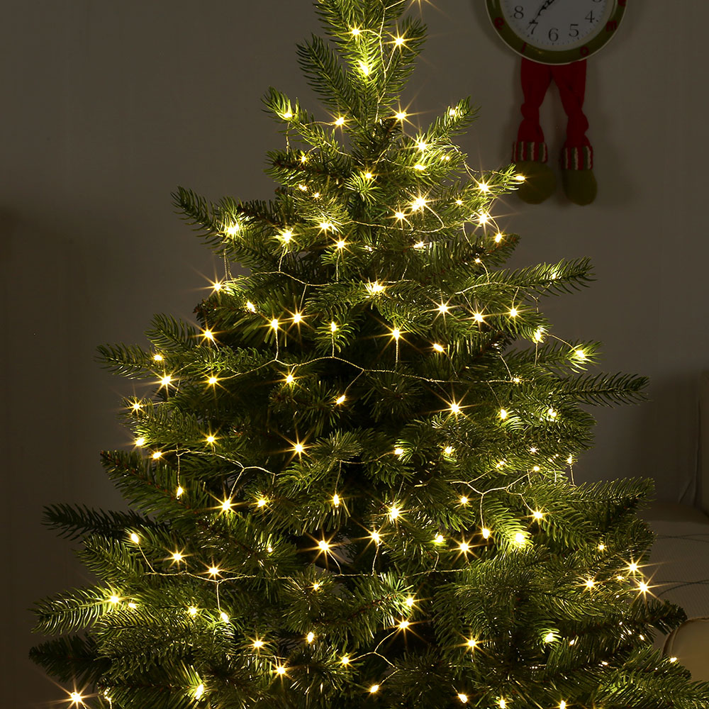 POOM | [은하수] LED 1000구 USB 지네 전구 25m 웜색 리모컨