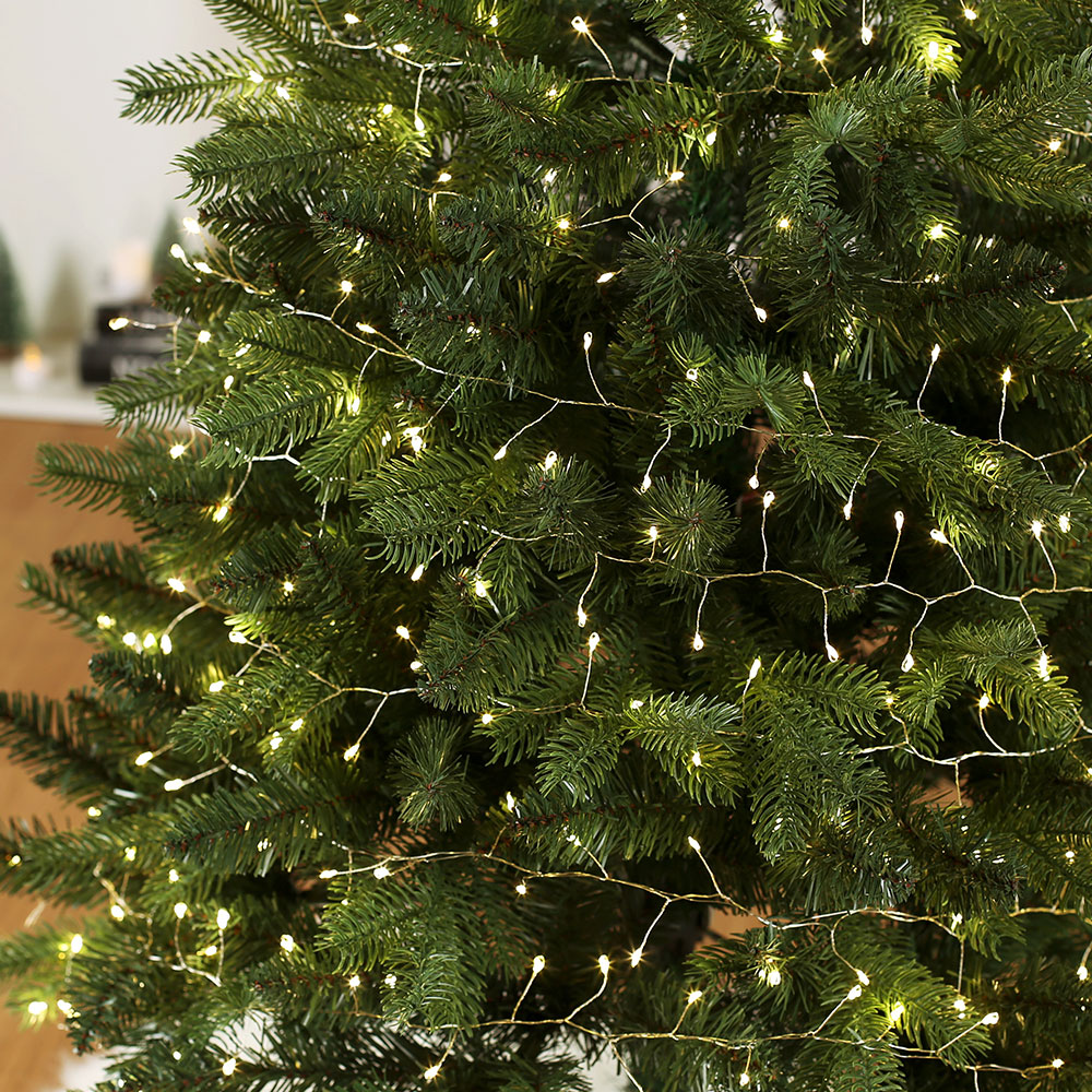 POOM | [은하수] LED 1000구 USB 지네 전구 25m 웜색 리모컨