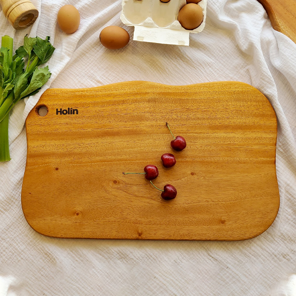 POOM | Holin 마호가니 원목 도마 버블(대)