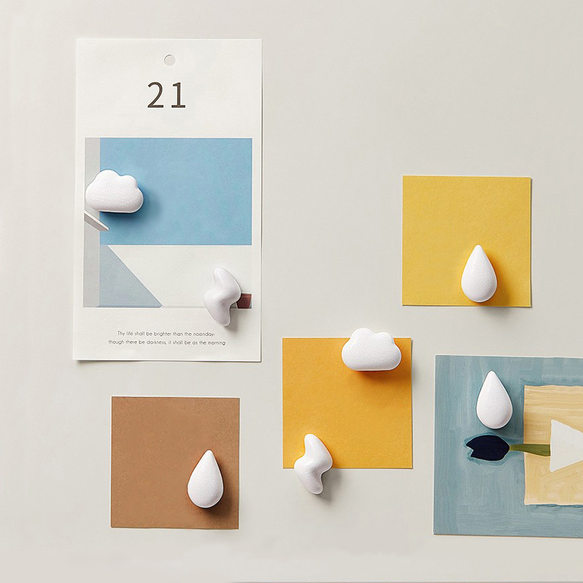 POOM | 냉장고자석 화이트 마그네틱 6P세트