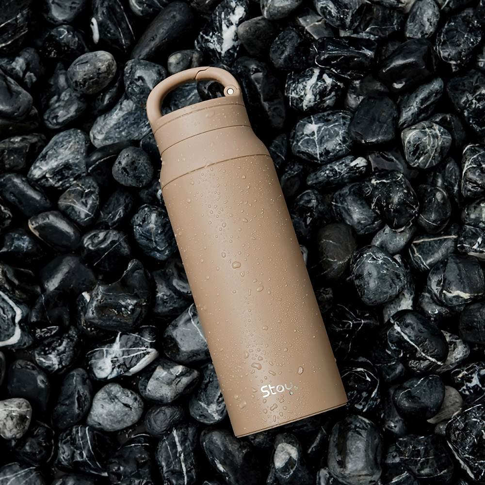 POOM | [스테이24] 2중밀폐 앤드링 텀블러 600ml_샌드브라운