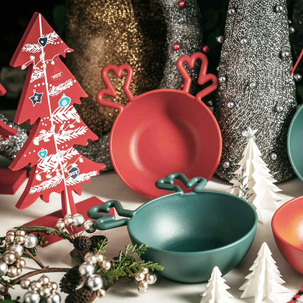 POOM | 애니멀 시리얼볼 4P 루돌프+ 래빗