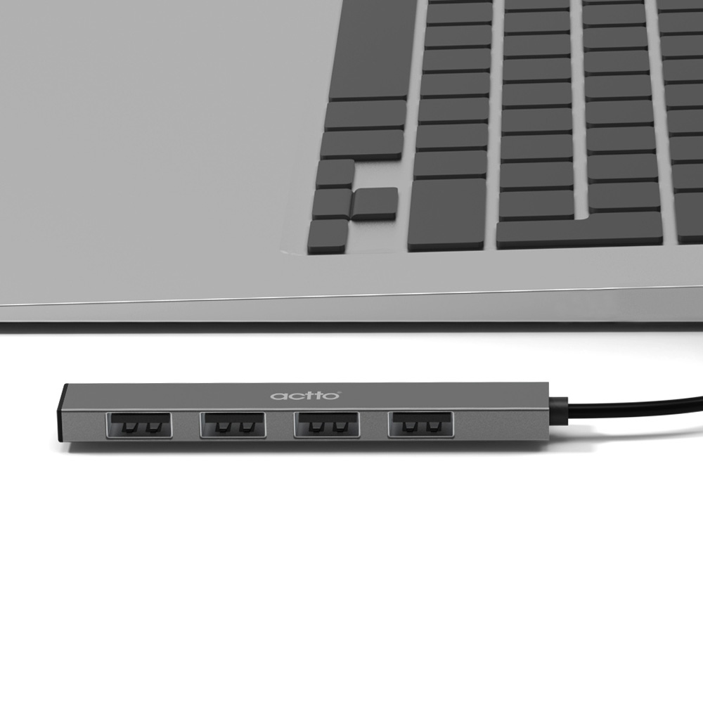 POOM | 엑토 USB 2.0 4포트 무전원 포트확장 멀티허브 HUB-50