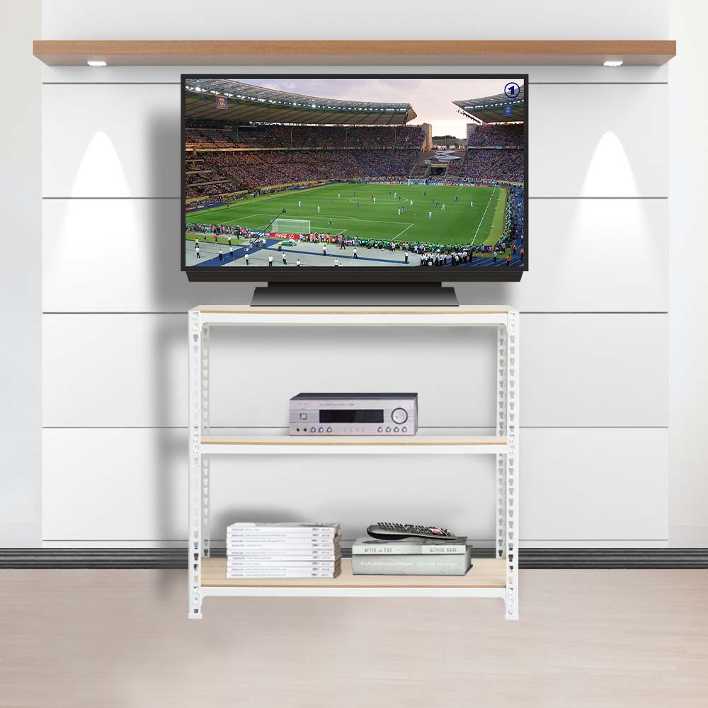 POOM | 스피드랙 조립식 티비다이 TV선반 3단 700 x 400 x 600