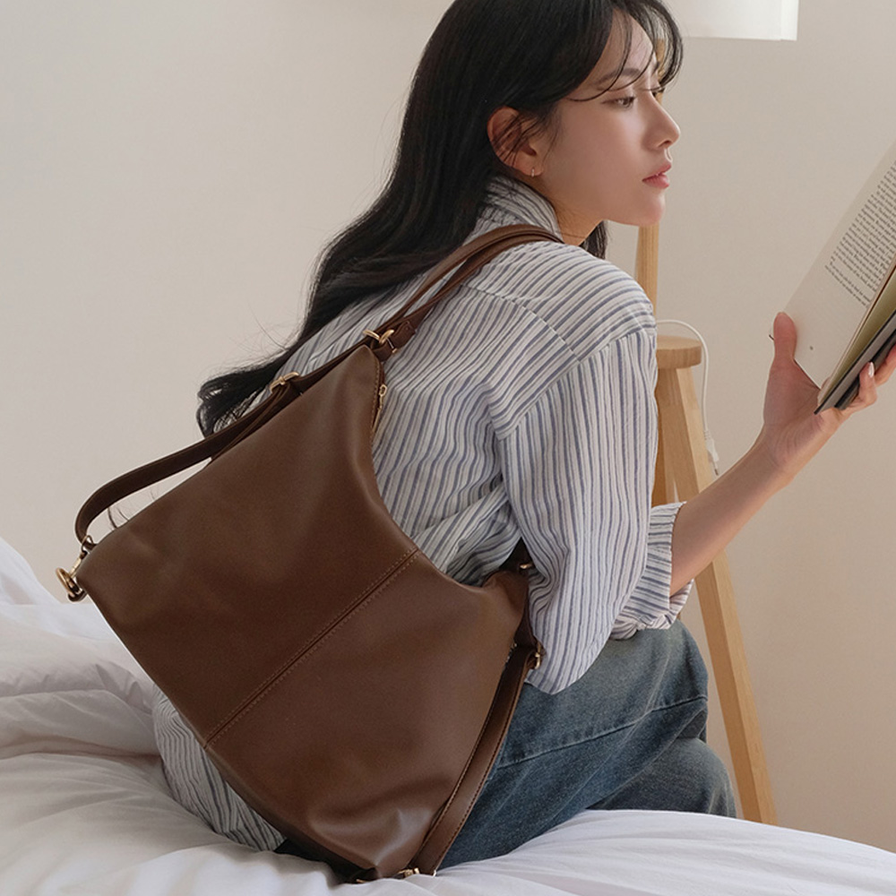 POOM | 심플 투웨이 숄더 백팩 3color