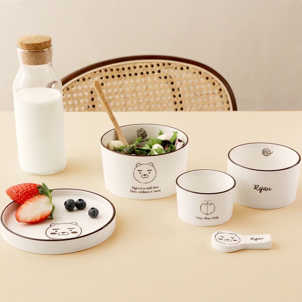 POOM | [KAKAO]카카오프렌즈 렛츠드로우 1인식기 세트 5P