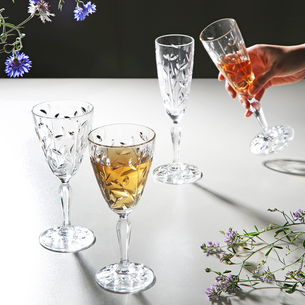 POOM | [RCR]라우르스 크리스탈 와인잔 샴페인잔 2P세트