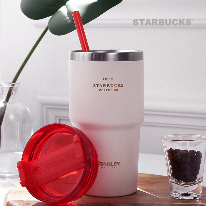 POOM | 스타벅스 DT 스탠리 아이보리 텀블러 591ml