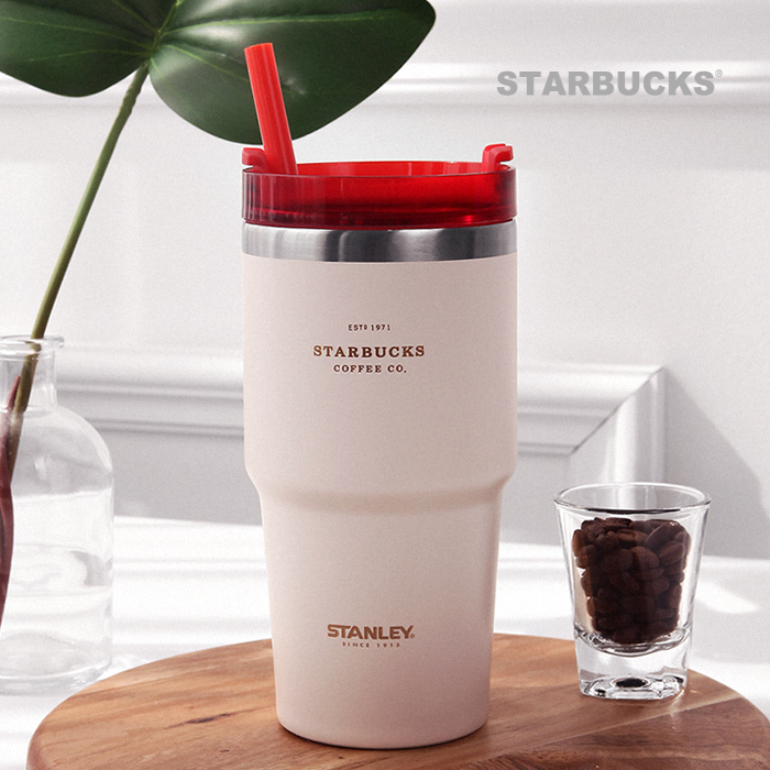POOM | 스타벅스 DT 스탠리 아이보리 텀블러 591ml