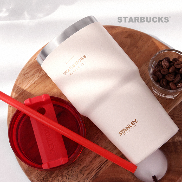 POOM | 스타벅스 DT 스탠리 아이보리 텀블러 591ml