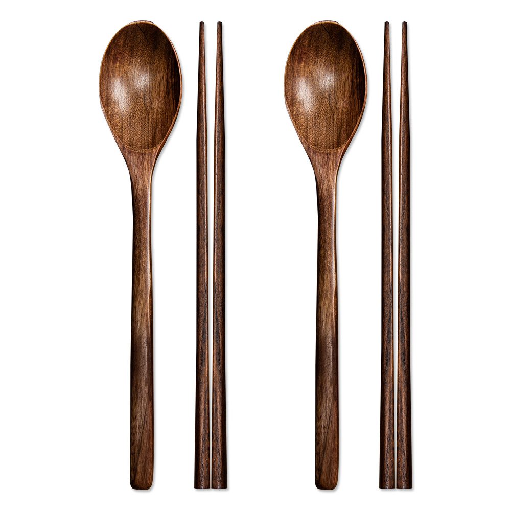 POOM | BUCK703 SALE 우드원목 스푼 젓가락 4P