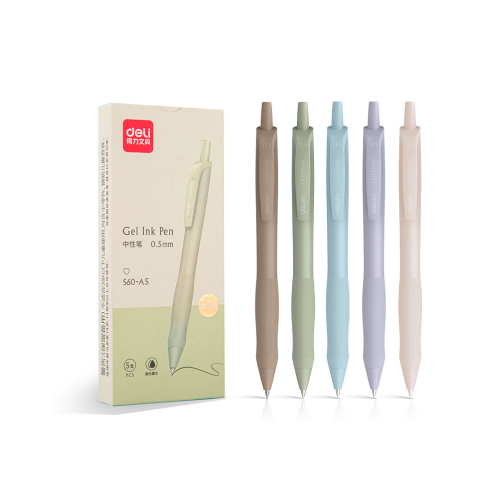 POOM | 델리 모던 파스텔 젤 중성 블랙 젤펜 0.5mm