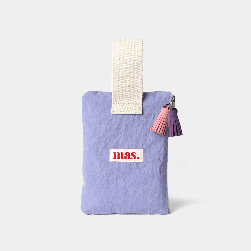 POOM | Strap pouch _ Solid purple blue
