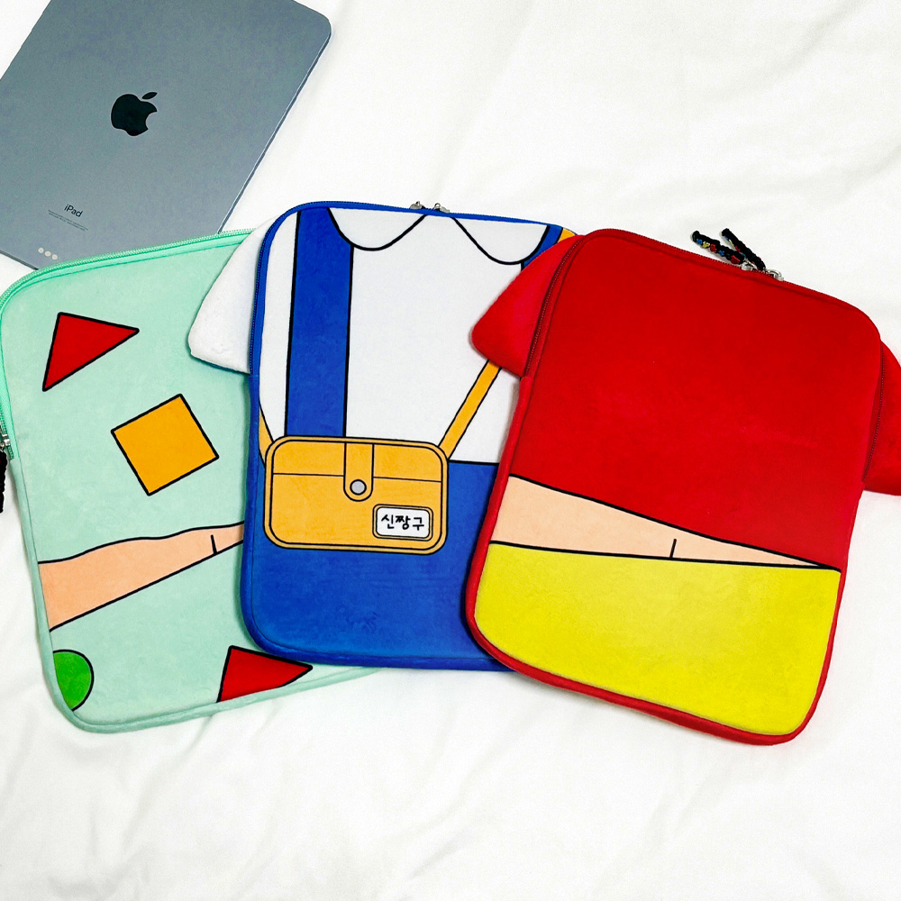 POOM | 짱구 데일리룩 아이패드 노트북 파우치 (11인치)