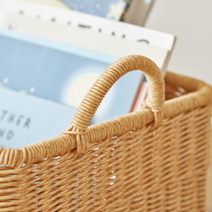 POOM | PP 라탄 바스켓 ver.2 베이직 손잡이 S