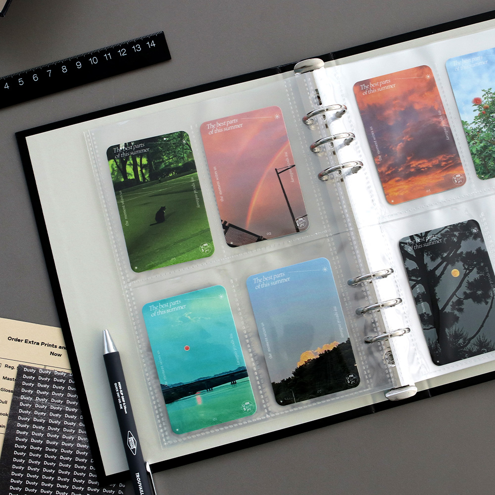 POOM | 레코드온 6공 바인더 A5 앨범속지 포카 네컷앨범