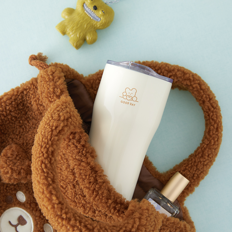 POOM | 투명뚜껑텀블러 크림(350ml) (22005762)