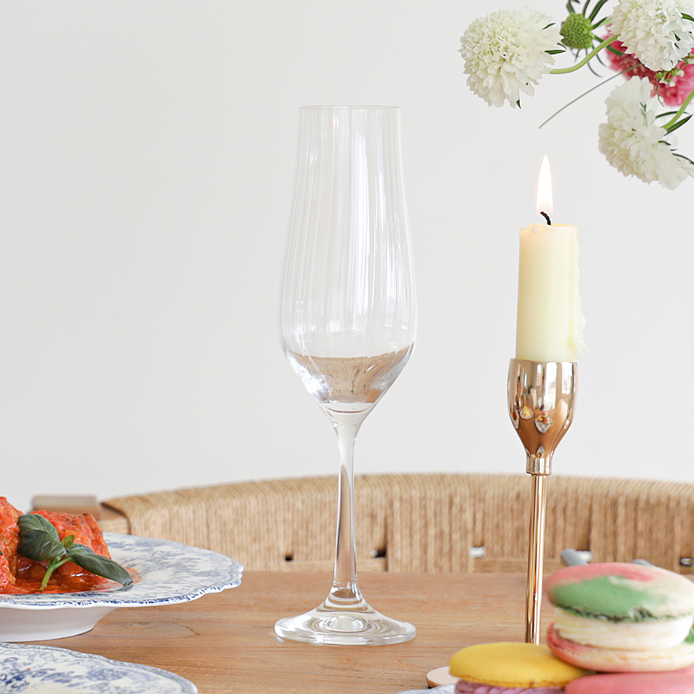 POOM | 보헤미아 플리츠 샴페인잔 170ml