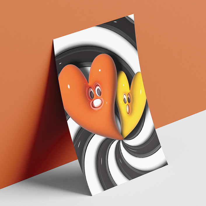 POOM | 에이모노 3D 입체 벌룬 포스터 - A2