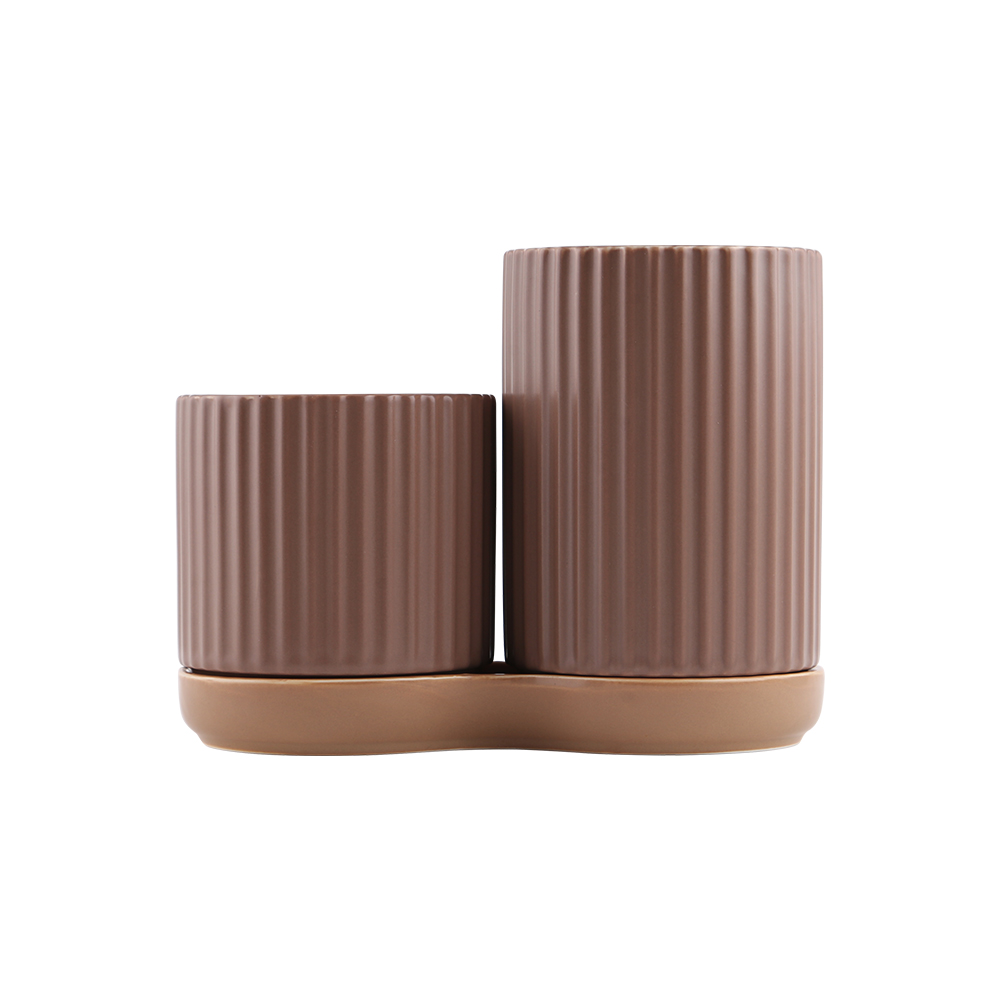 POOM | 소소모소 카빙 수저통 3P 세트 - 2 colors