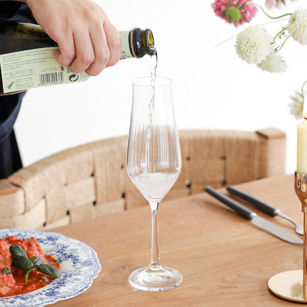 POOM | 보헤미아 플리츠 샴페인잔 170ml