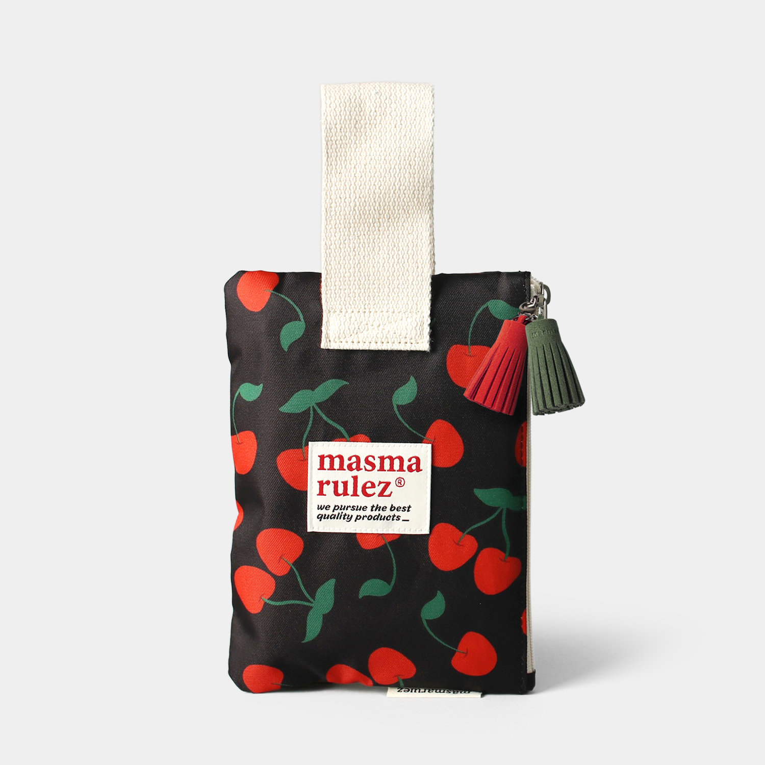 POOM | Strap pouch _ 체리패턴