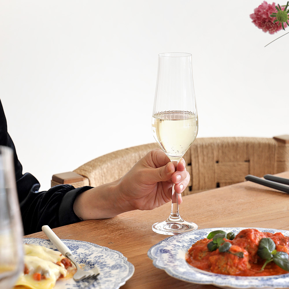 POOM | 보헤미아 플리츠 샴페인잔 170ml