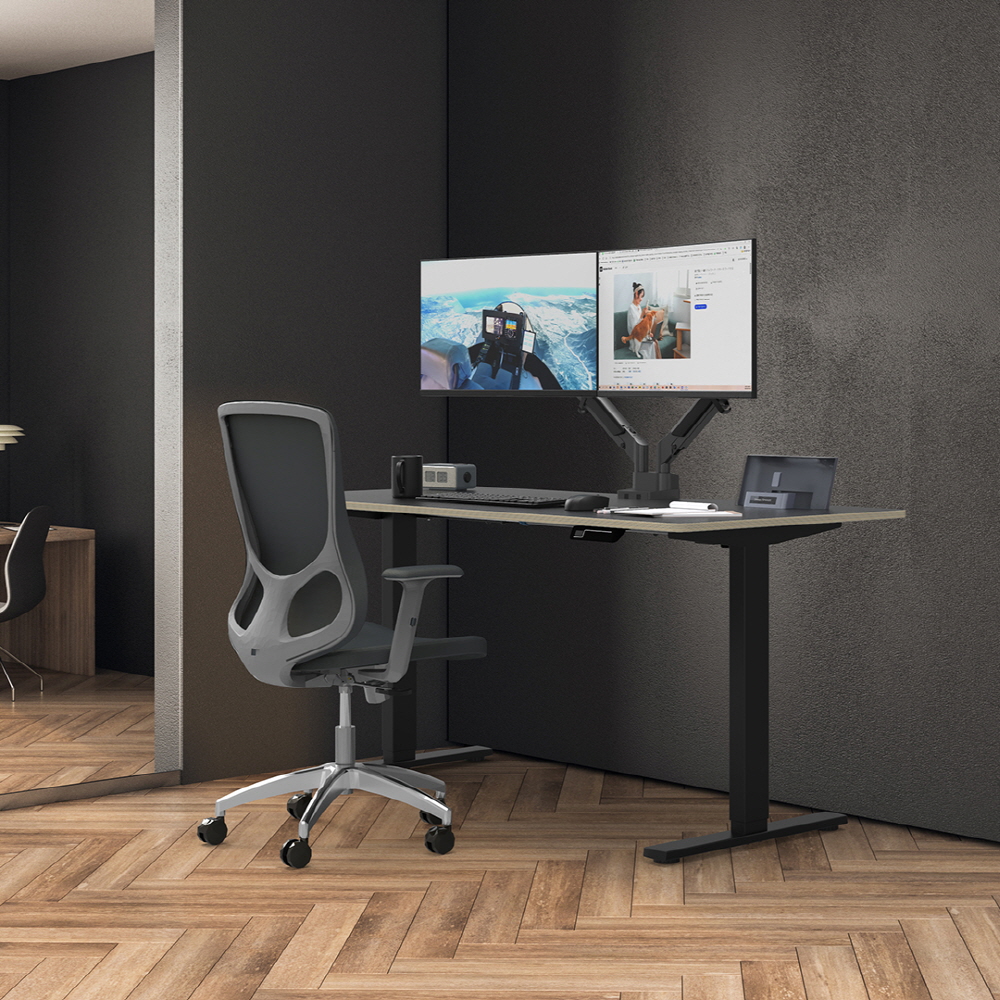 POOM | 핏쳐 E1 커스터마이징 전동 모션데스크 1400