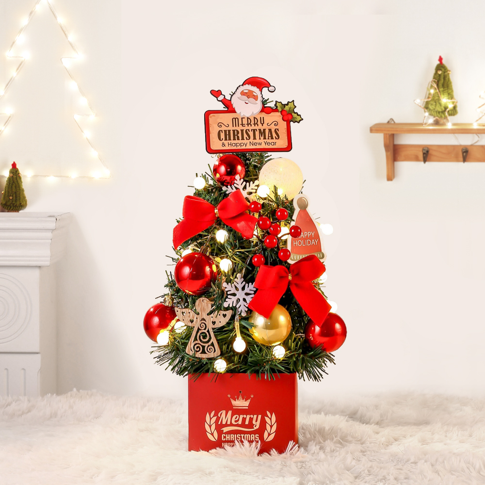 POOM | 40cm 쁘띠레드 미니트리 풀세트