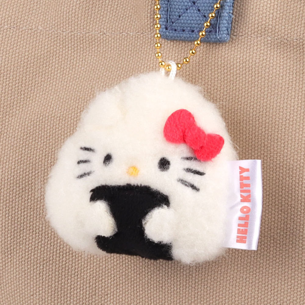 POOM | 헬로키티 삼각김밥 볼체인키링