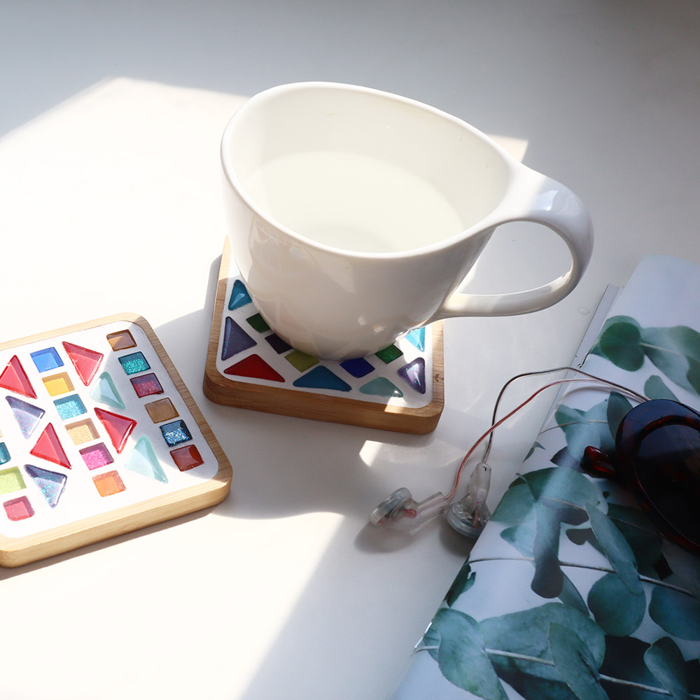 POOM | SNS 감성 더하기 타일 티코스터 만들기 DIY 키트(2인)kit