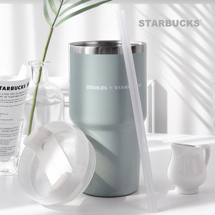 POOM | 스타벅스 DT 스탠리 민트 텀블러 591ml