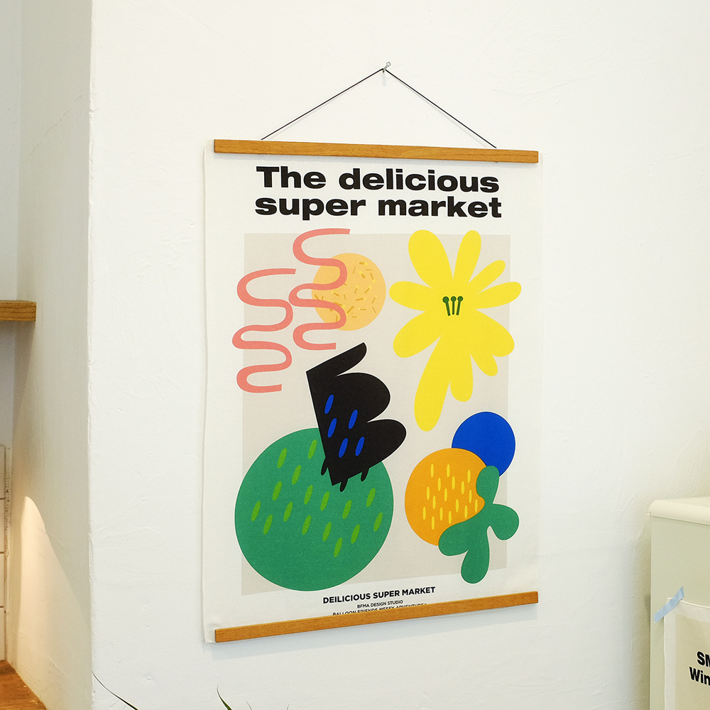 POOM | [벌룬프렌즈] THINGS 패브릭 포스터 S M L (6 TYPES)