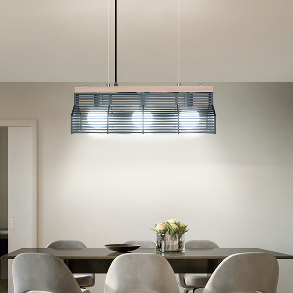 POOM | boaz 스틸하우스3등 식탁등 LED 카페 인테리어 조명