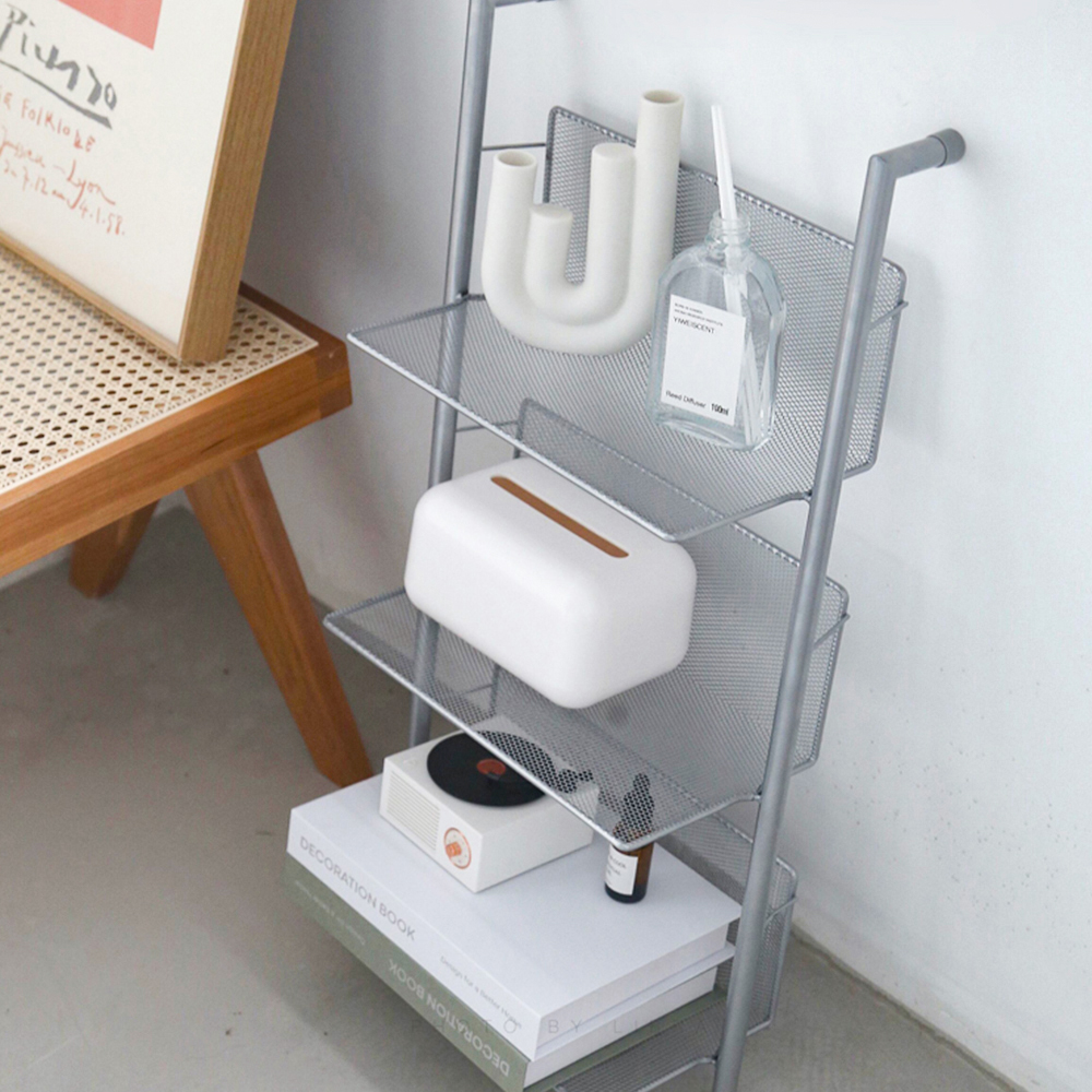 POOM | CD 매거진 무광 스틸 선반 3단