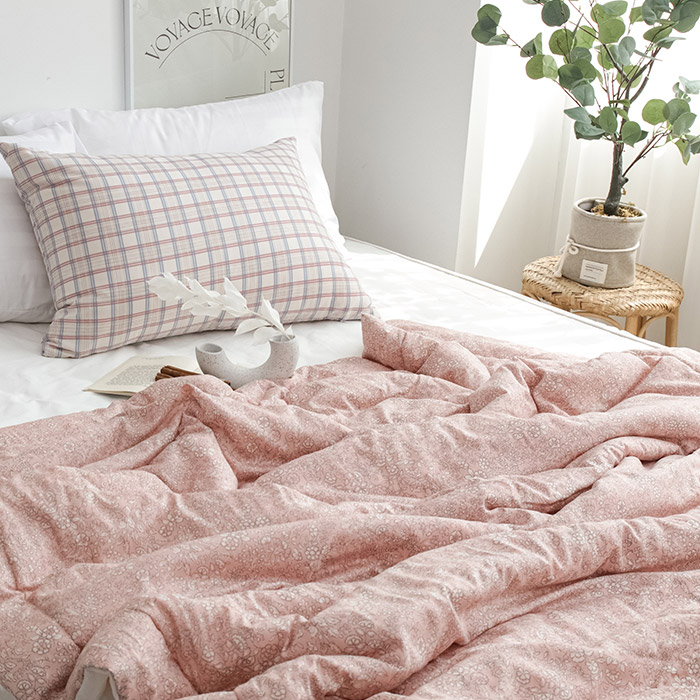 POOM | 앙플라워 모달100 여름이불_핑크