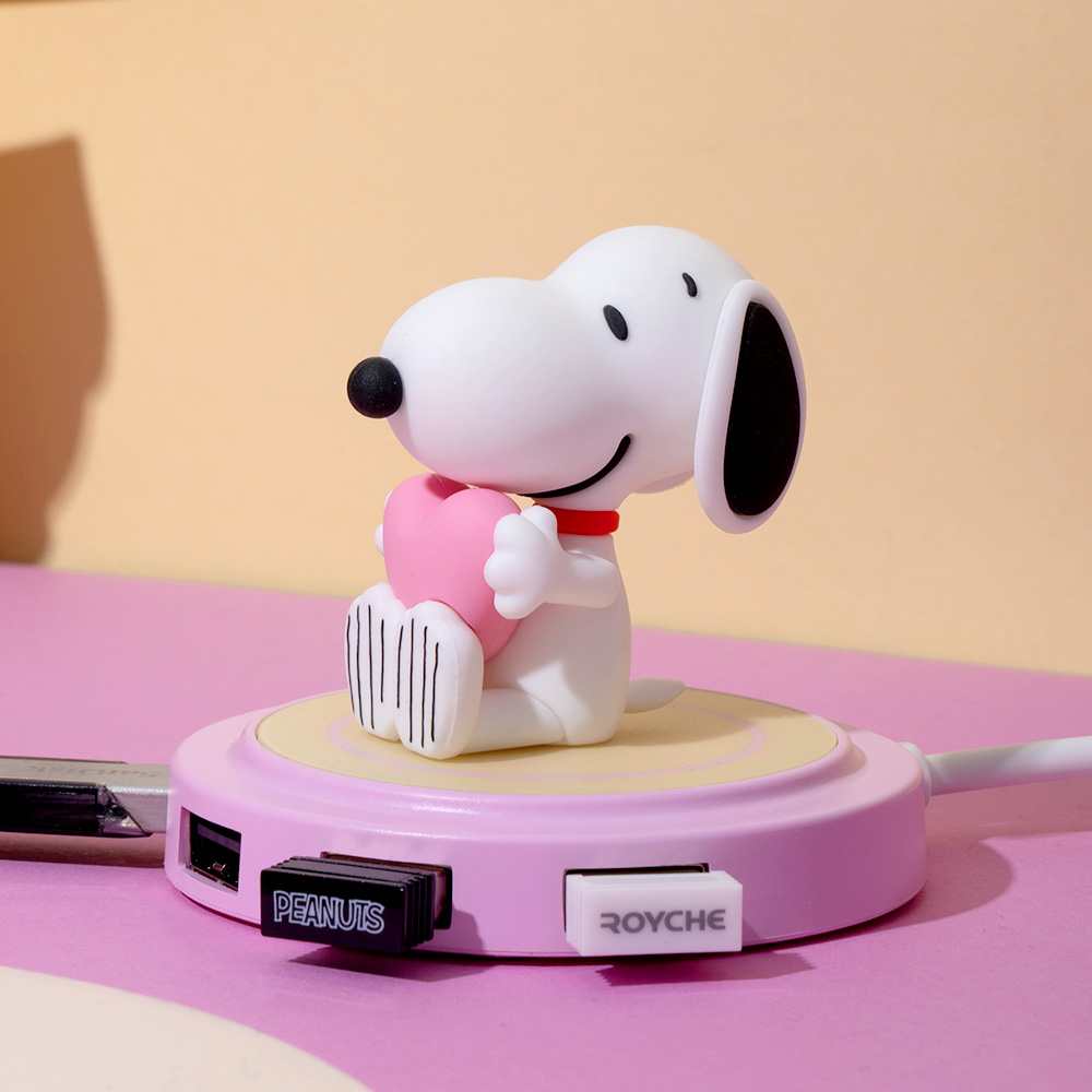 POOM | 피너츠 스누피 피규어 5in1 USB 멀티허브 2025